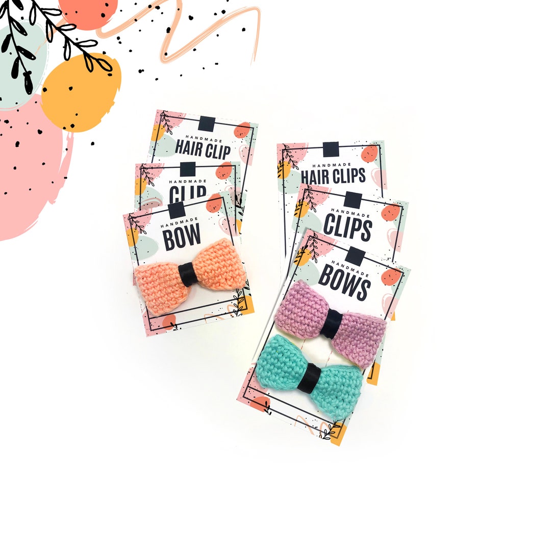 PRINTABLE Easter Themed Hair Clip Cards (digital PDF) - Spring Bow ...