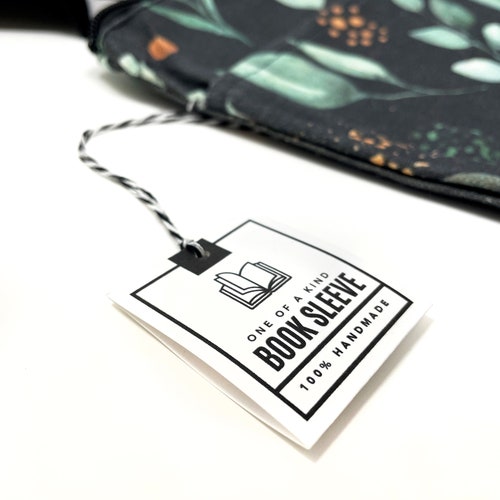 PRINTABLE Book Sleeve Tags Digital PDF Fold Over Hang - Etsy