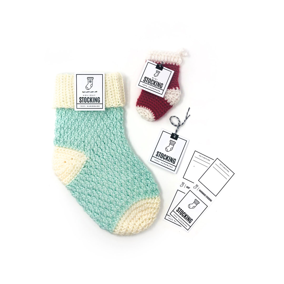 PRINTABLE Stocking Tags + BONUS Mini Stocking Tag - Downloadable PDF ...