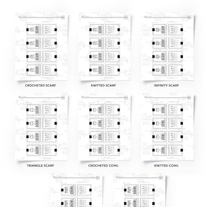 PRINTABLE Scarf / Cowl / Shawl Tags - 8pc Set - Downloadable PDF. Price ...