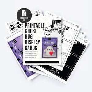 PRINTABLE Ghost Hug Cards - Digital PDF - Halloween Pocket Hug ...