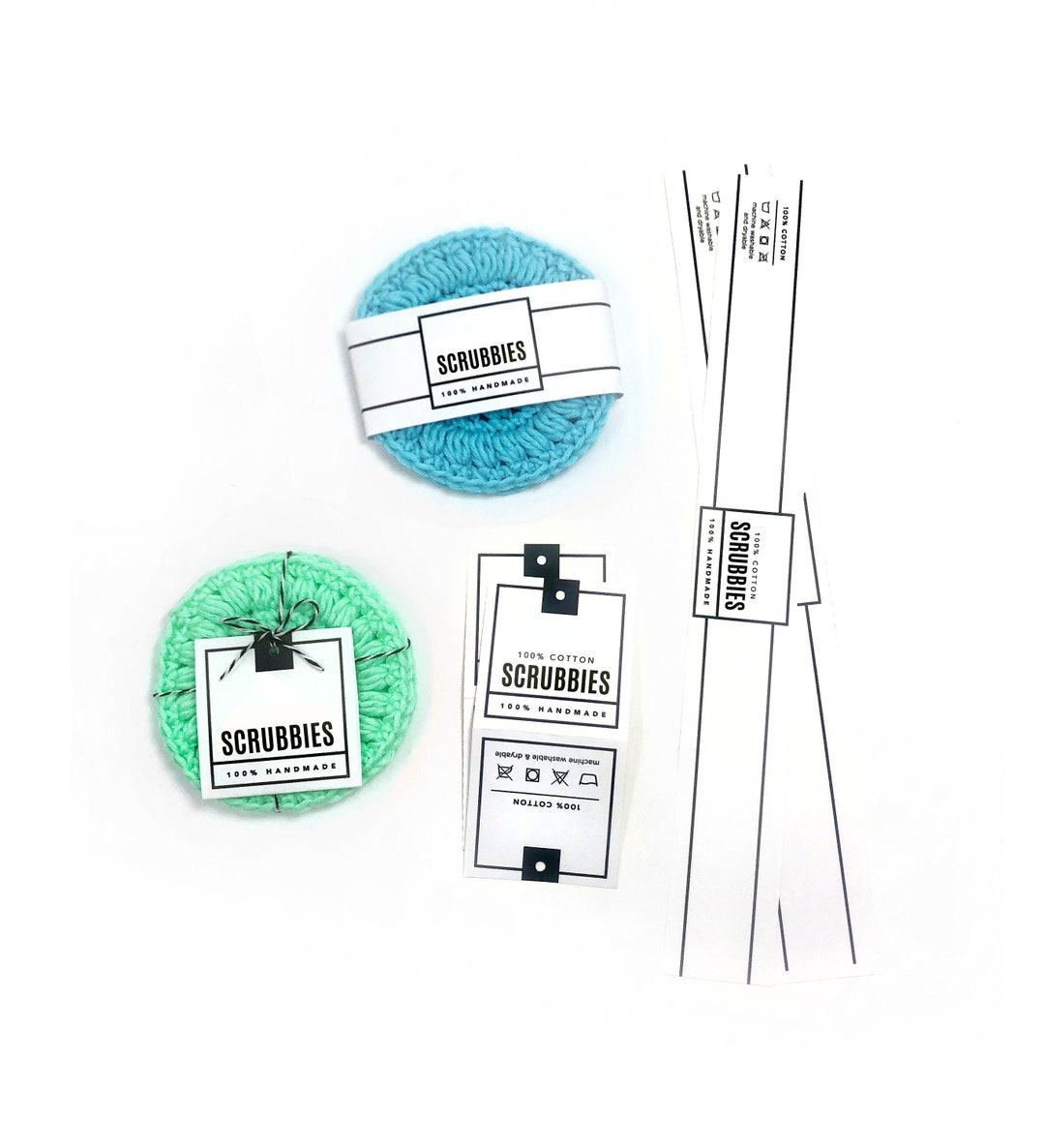 PRINTABLE Scrubbies Tags + Wrap Labels - Digital PDF - Cutout Tags ...