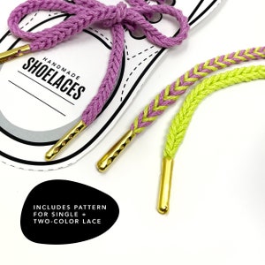 CROCHET PATTERN - the Braided Lace Decorative Shoelace Pattern PDF ...