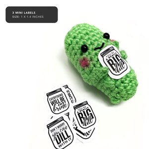 PRINTABLE + PATTERN Positive Pickle Display Cards & Tags + Amigurumi ...
