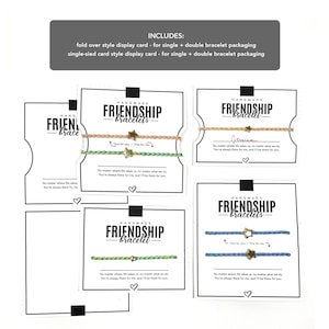 PRINTABLE Friendship Bracelet Cards - Digital PDF - Handmade Bff ...