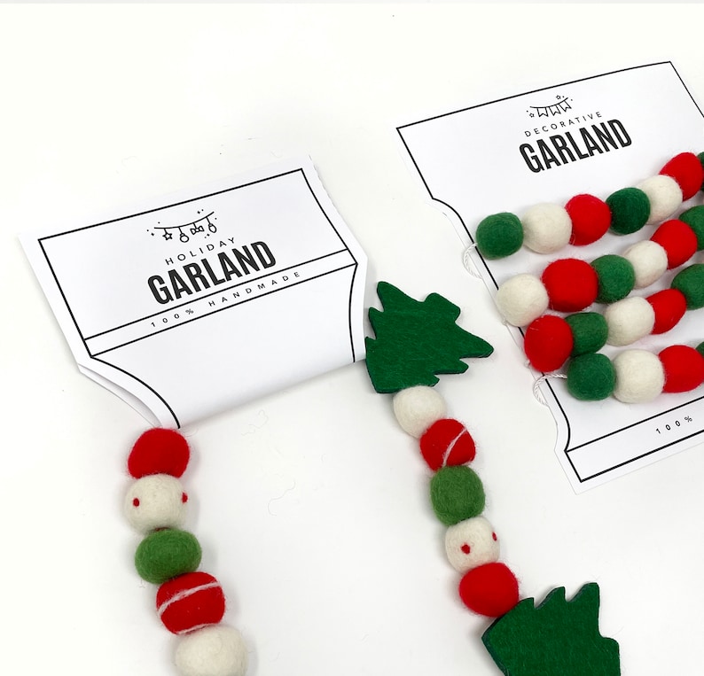 PRINTABLE Garland Tags Digital PDF Market Tags Labels and - Etsy