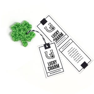 PRINTABLE Lucky Charm Display Cards - Digital PDF - Labels for Handamde ...
