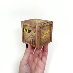PRINTABLE Monster Crate Mini Gift Box Template - PDF + PNG Cut File ...