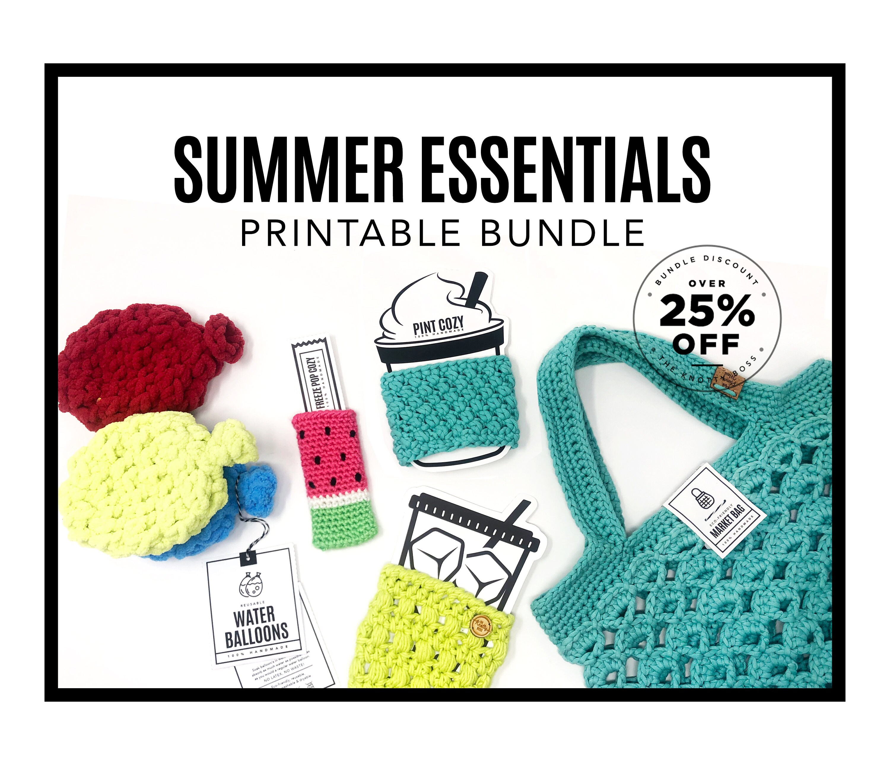 PRINTABLE BUNDLE - Summer Essentials 5pc Downloadable Bundle - PDFs ...
