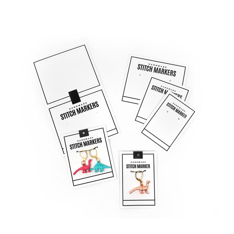 PRINTABLE Stitch Marker Tags + Backing Card - Downloadable PDF. Display ...