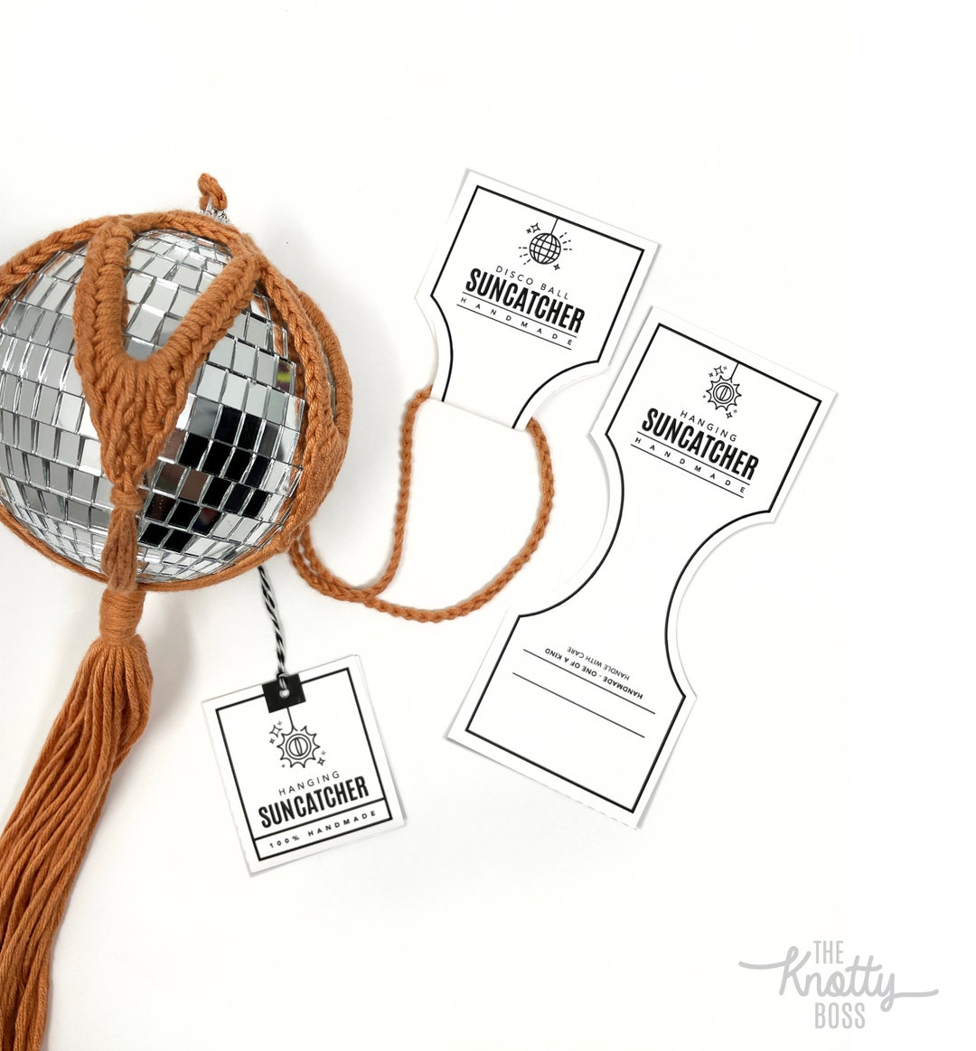 PRINTABLE Suncatcher Tags - Digital PDF - Hang Tag for Handmade Crystal ...