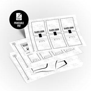 PRINTABLE Boot Cuff Tags in TWO Styles + BONUS Boot Display ...