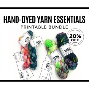 PRINTABLE BUNDLE Yarn Tags & Labels Downloadable PDF. Diy - Etsy