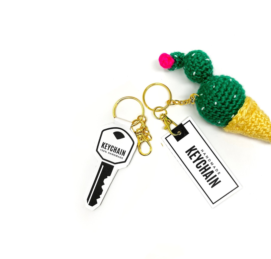 PRINTABLE Keychain Tags - Digital PDF - Cut Out Labels for Handmade ...