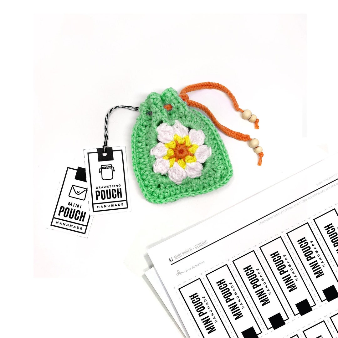 PRINTABLE Mini Pouch Hang Tags - Digital PDF - Market Label Templates ...