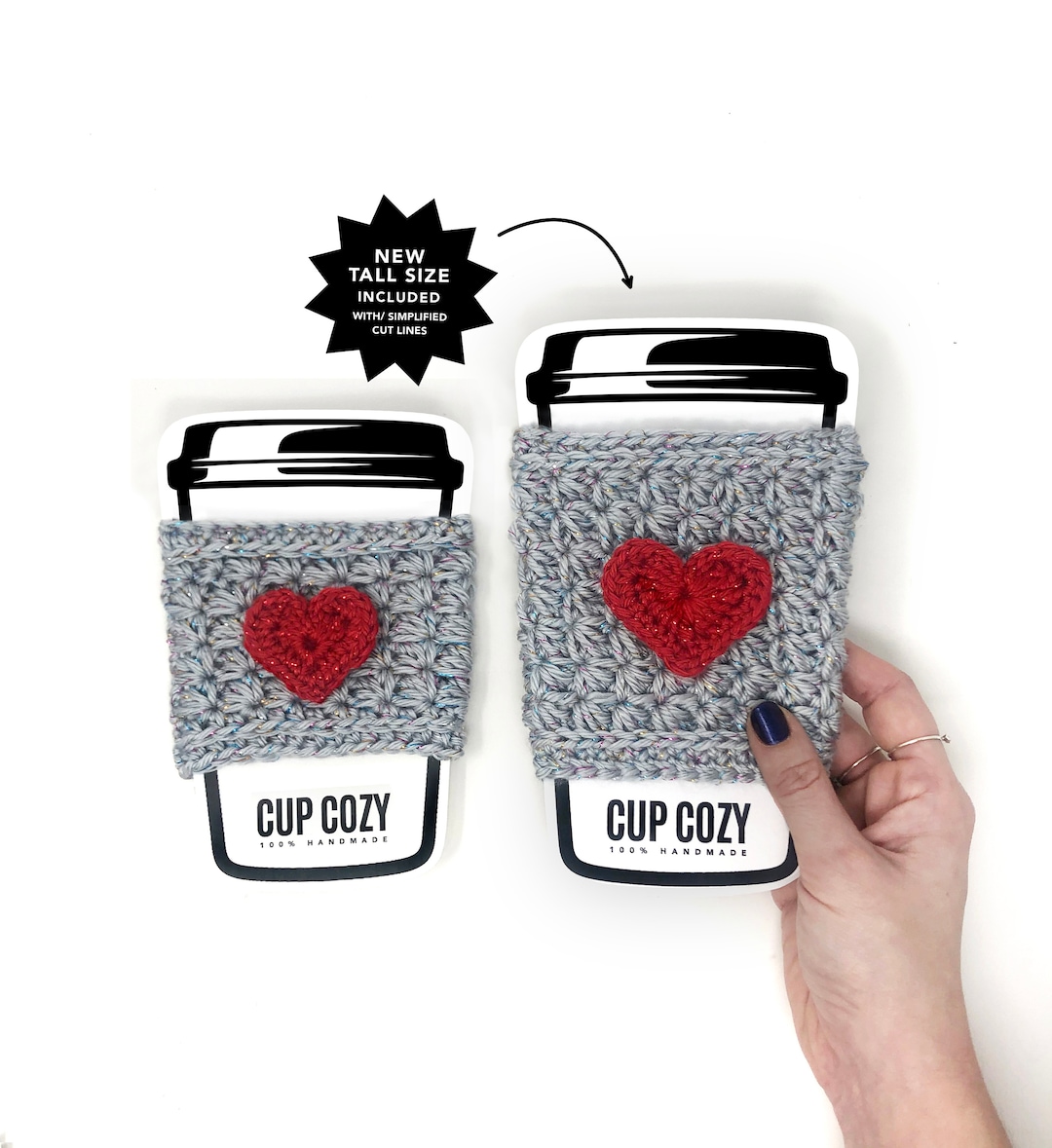 PRINTABLE Cup Cozy Display Inserts - Digital PDF - Packaging Templates ...
