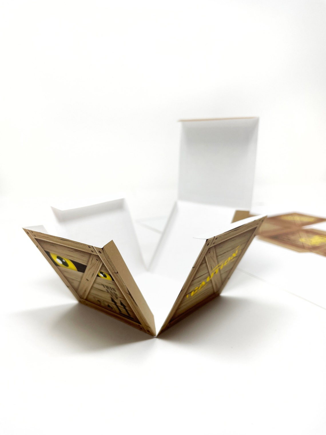 PRINTABLE Monster Crate Mini Gift Box Template - PDF + PNG Cut File ...