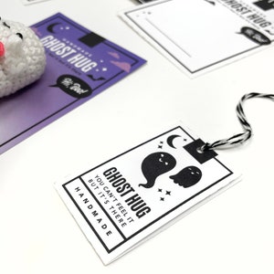 PRINTABLE Ghost Hug Cards - Digital PDF - Halloween Pocket Hug ...