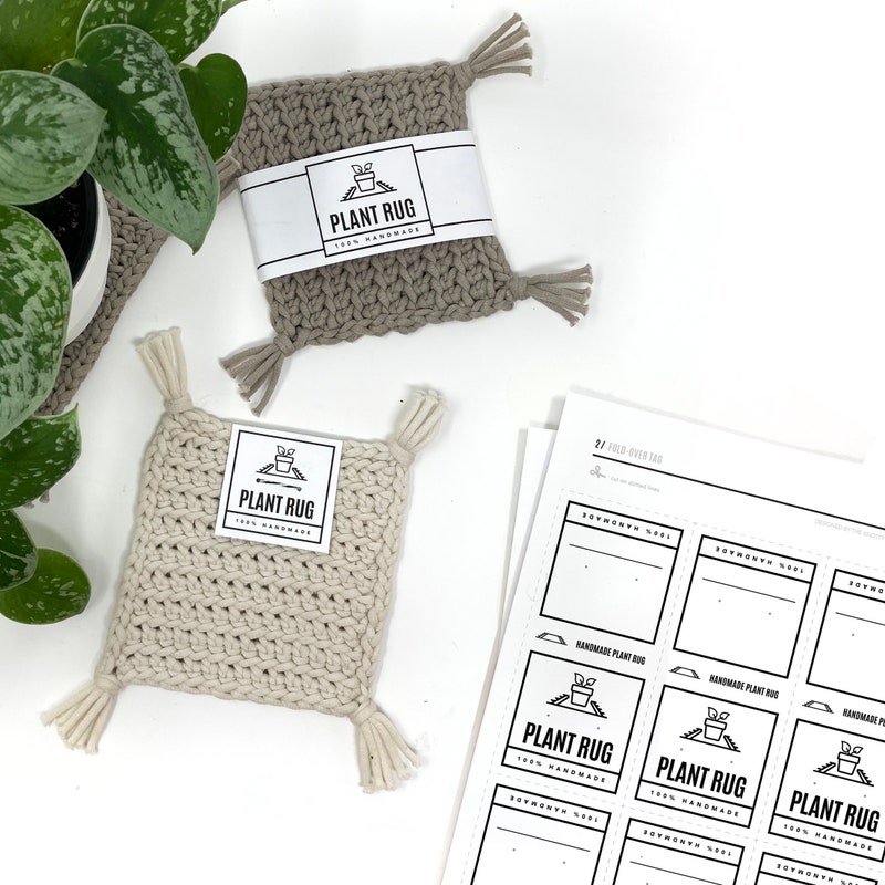 Mug Rug Tag Printable - Etsy
