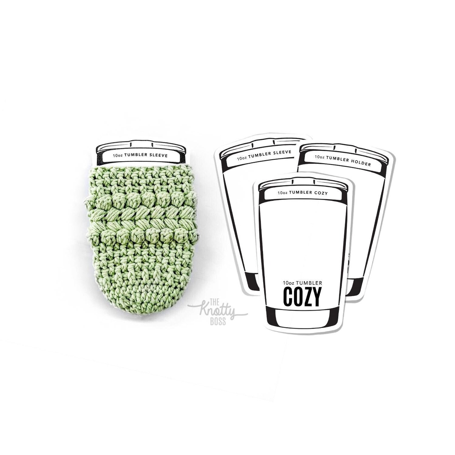 PRINTABLE 10oz Tumbler Cozy Inserts - Digital PDF - Cut Out Labels ...