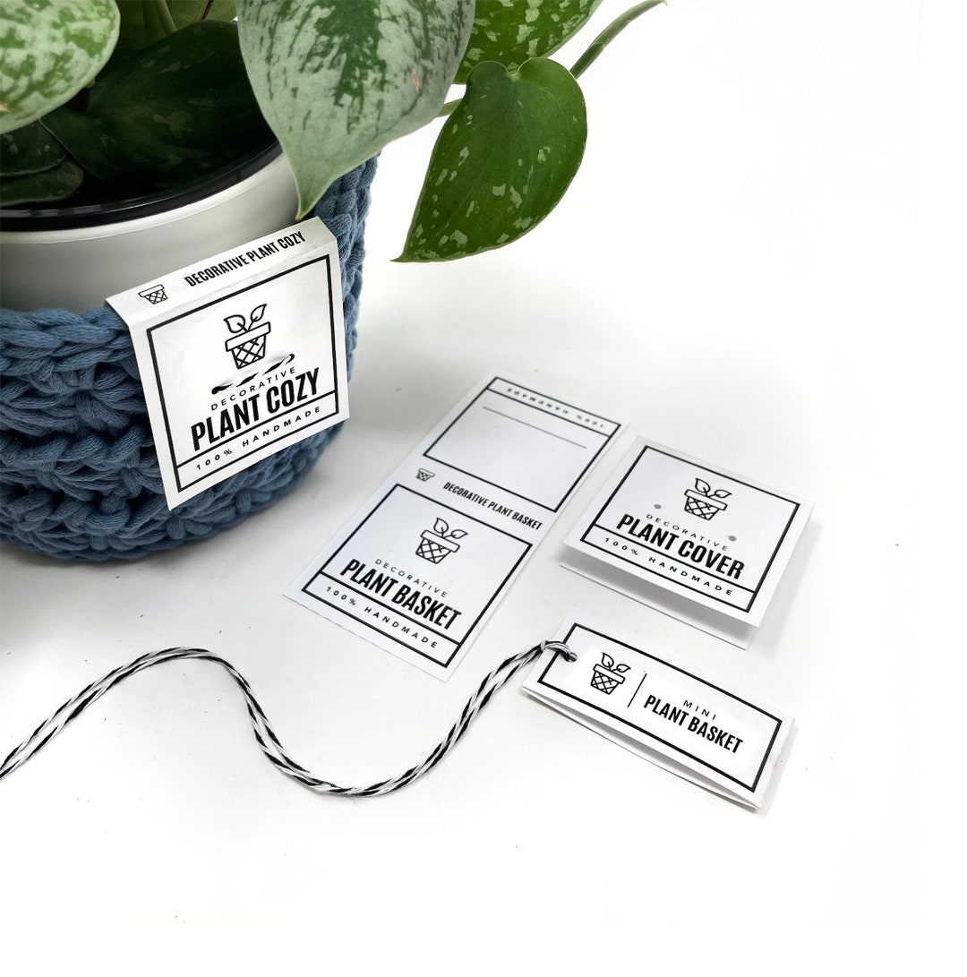 PRINTABLE Plant Basket Tags - Digital PDF - Plant Cozy Cover Tags and ...