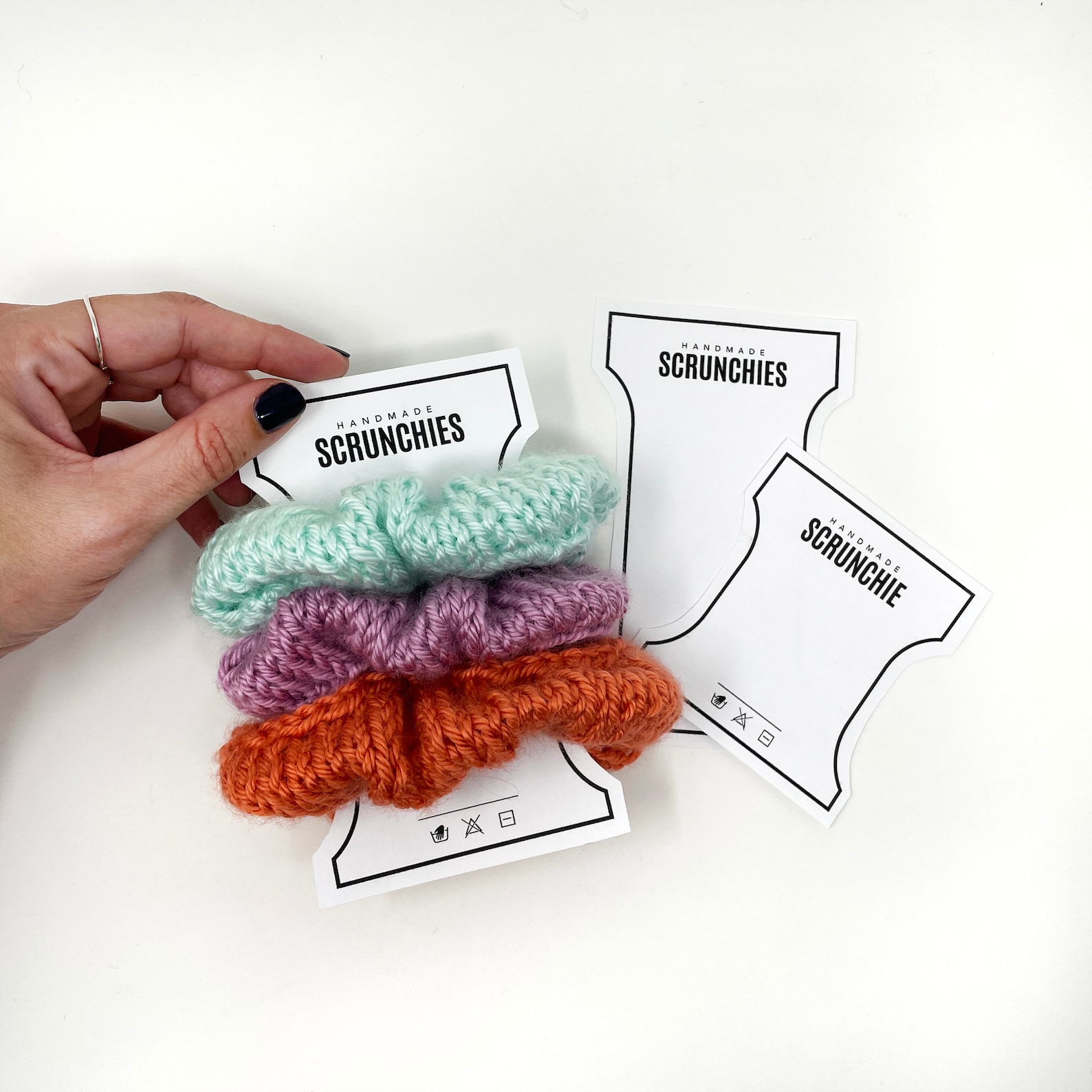 PRINTABLE Scrunchie Tag Set Bold Style DIGITAL PDF | Etsy