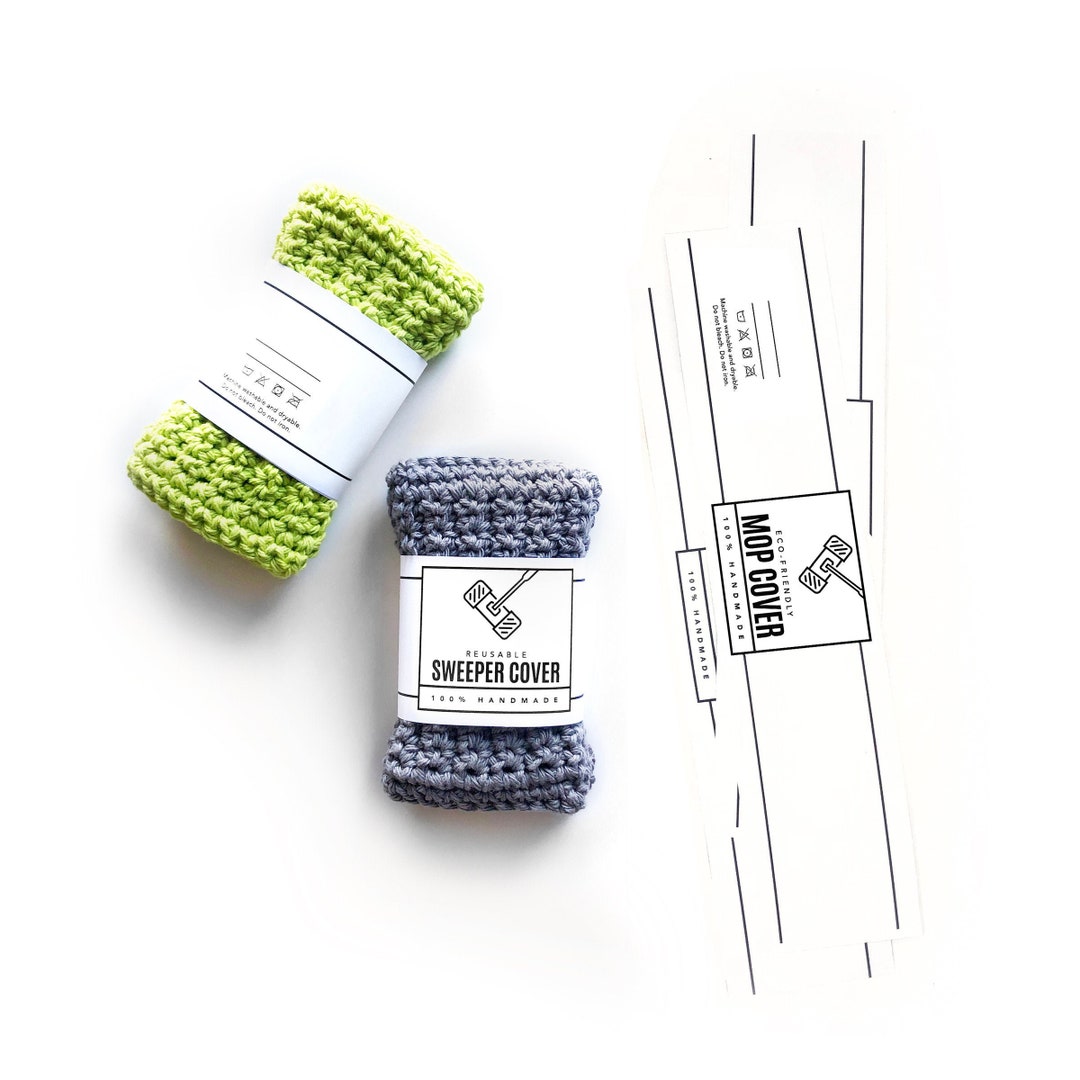 PRINTABLE Sweeper Cover Wrap Labels: DIY Mop Pad Tags - Craft Fair ...