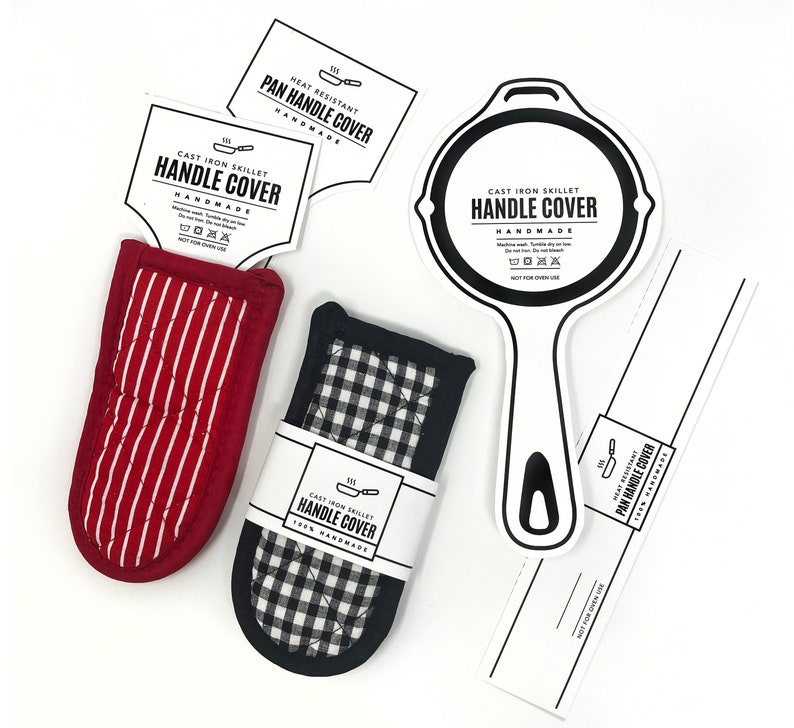 PRINTABLE Pan Handle Cover Tags - Digital PDF - Cast Iron Skillet ...