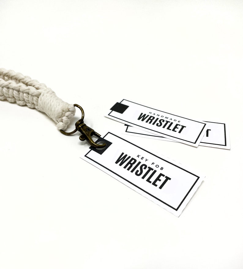 PRINTABLE Wristlet Tags - Digital PDF - Handmade Key Fob Wristlet ...