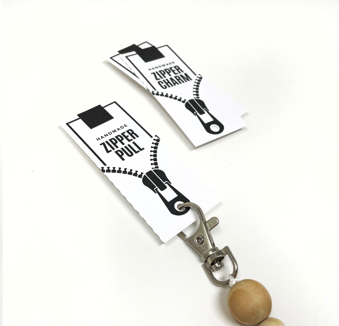PRINTABLE Zipper Pull Tags - DIGITAL PDF - Hang Tag Template for ...