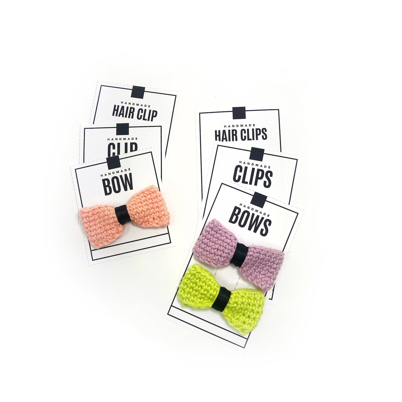 PRINTABLE Clip Display Cards- Downloadable PDF. DIY Tags for Handmade ...