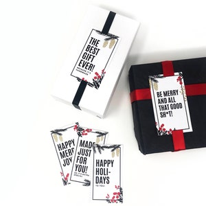 PRINTABLE Holiday Gift Tags for Handmade -digital PDF - Funny Christmas ...