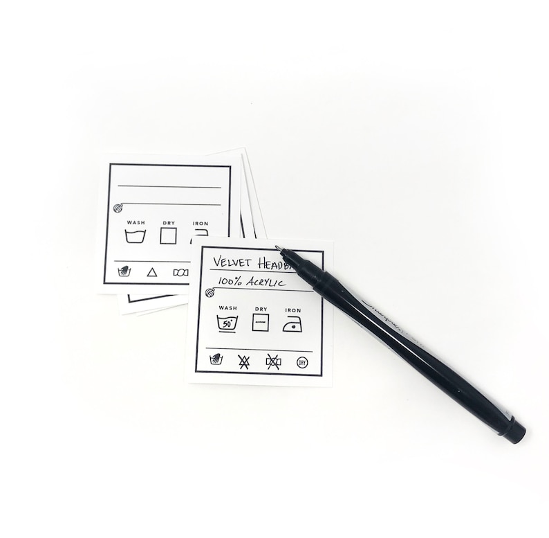 PRINTABLE Mini Care Instruction Tags - Cards - Labels - Maker Resources ...