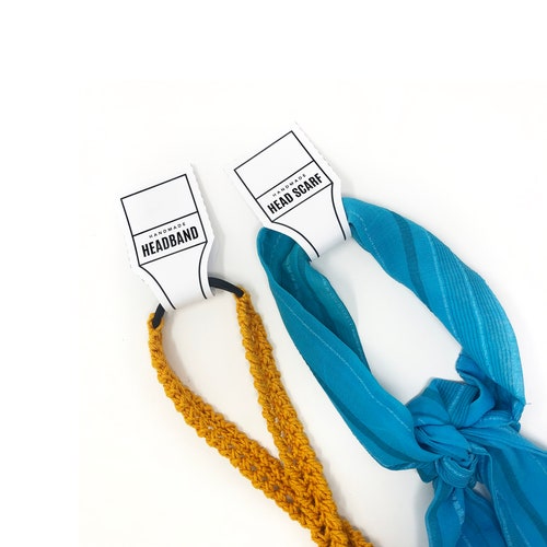 PRINTABLE Headband Hang Tags Head Scarf and Head Wrap Tag - Etsy