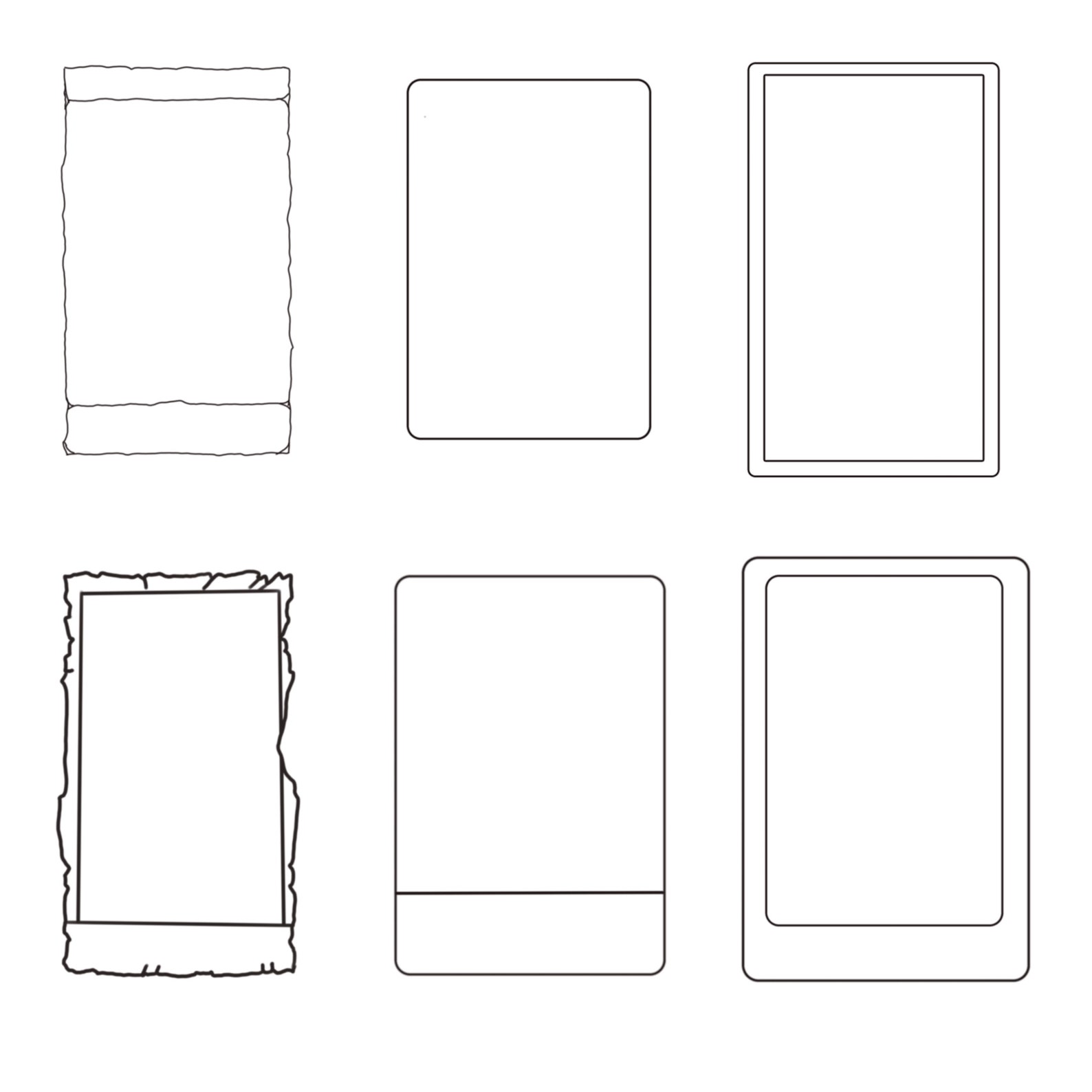 Tarot Cards for Tattoos or Other Designs. Open Outline Designs for You ...