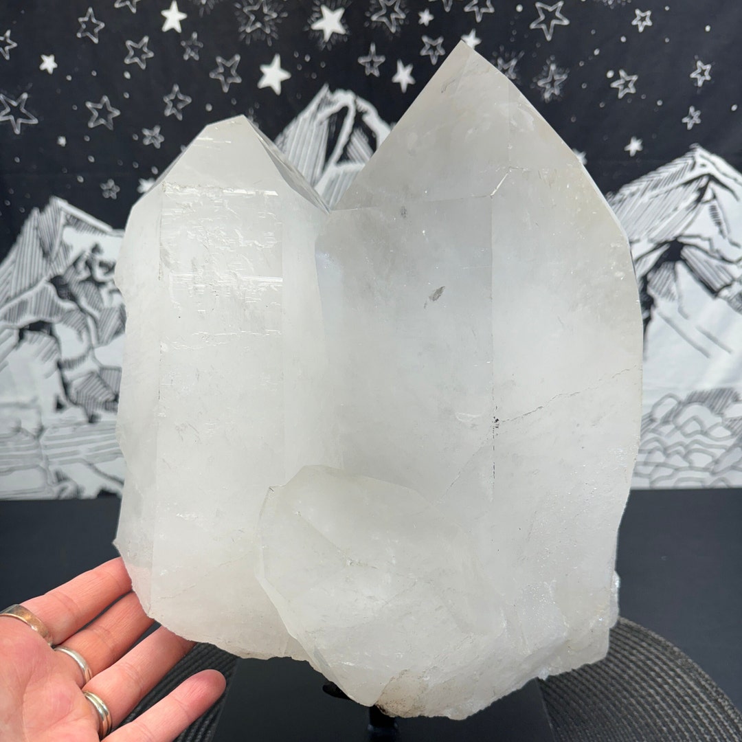 Large Clear Quartz Point Quartz Crystal Twin Point Big Quartz Tower ...