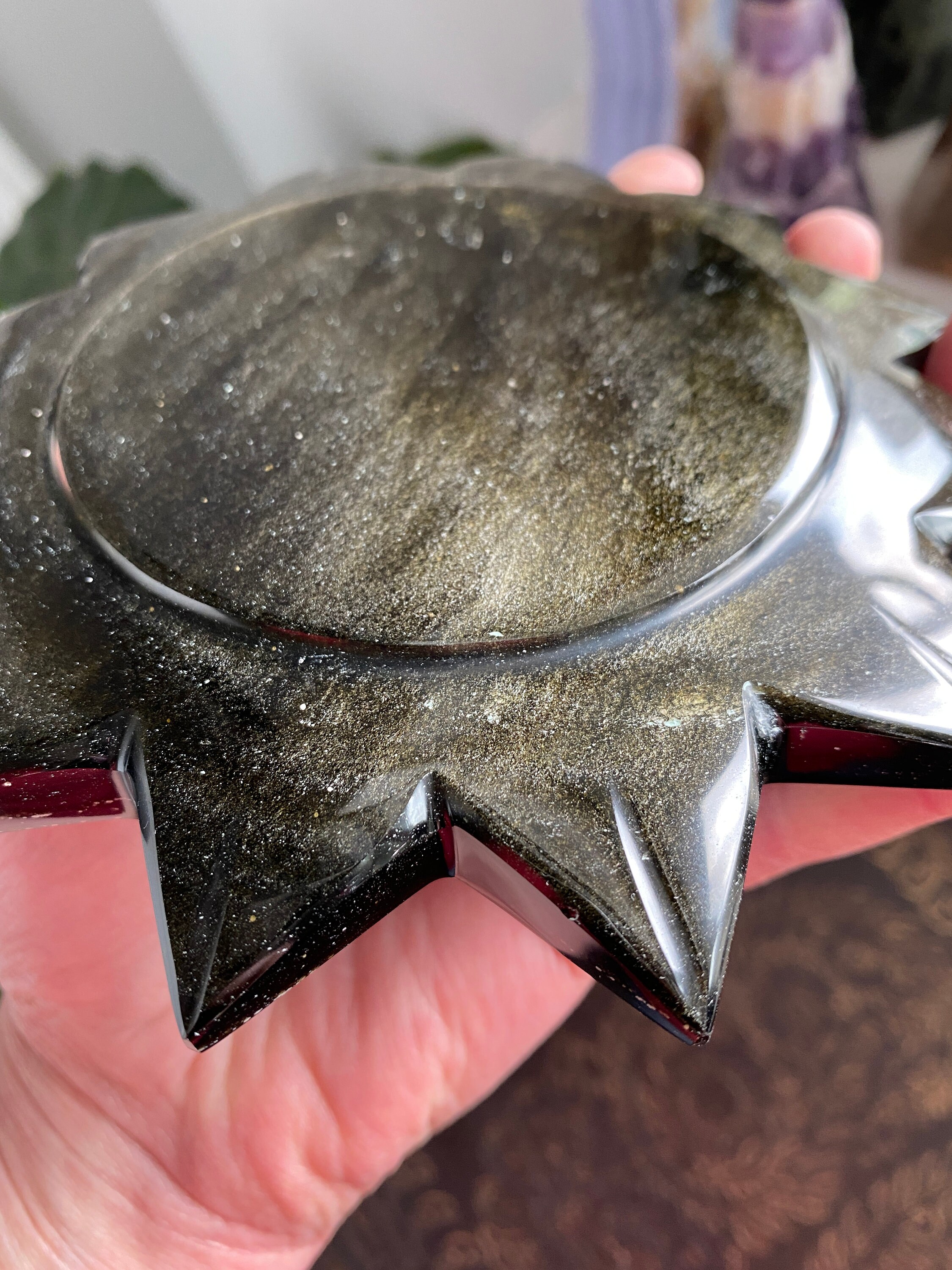 Gold Sheen Obsidian Sun Stone Mexican Obsidian Suns Polished | Etsy