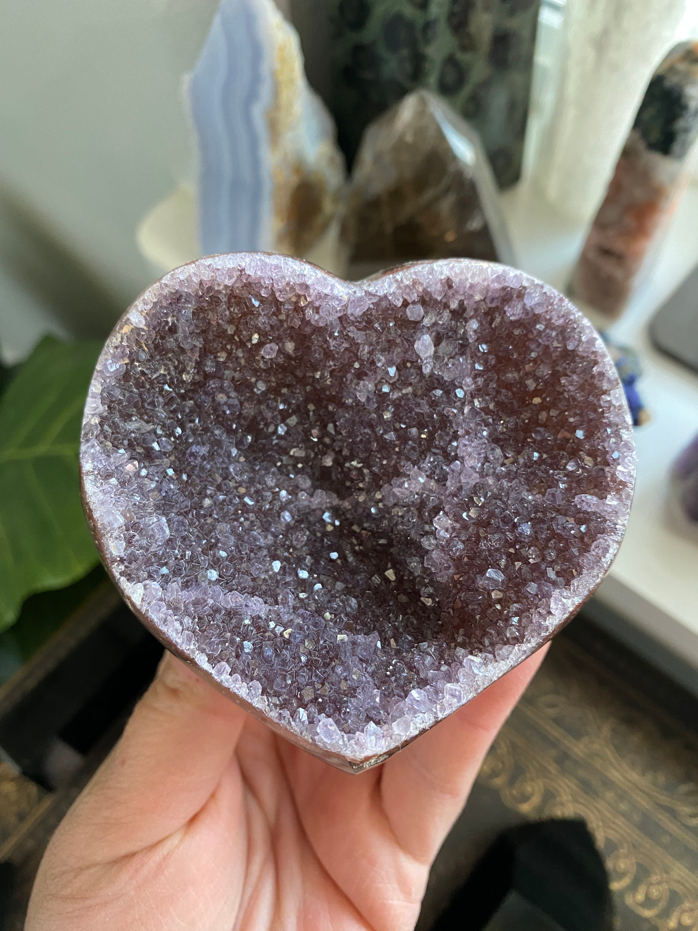 Amethyst Heart Amethyst Crystal Heart Amethyst Heart Shaped | Etsy