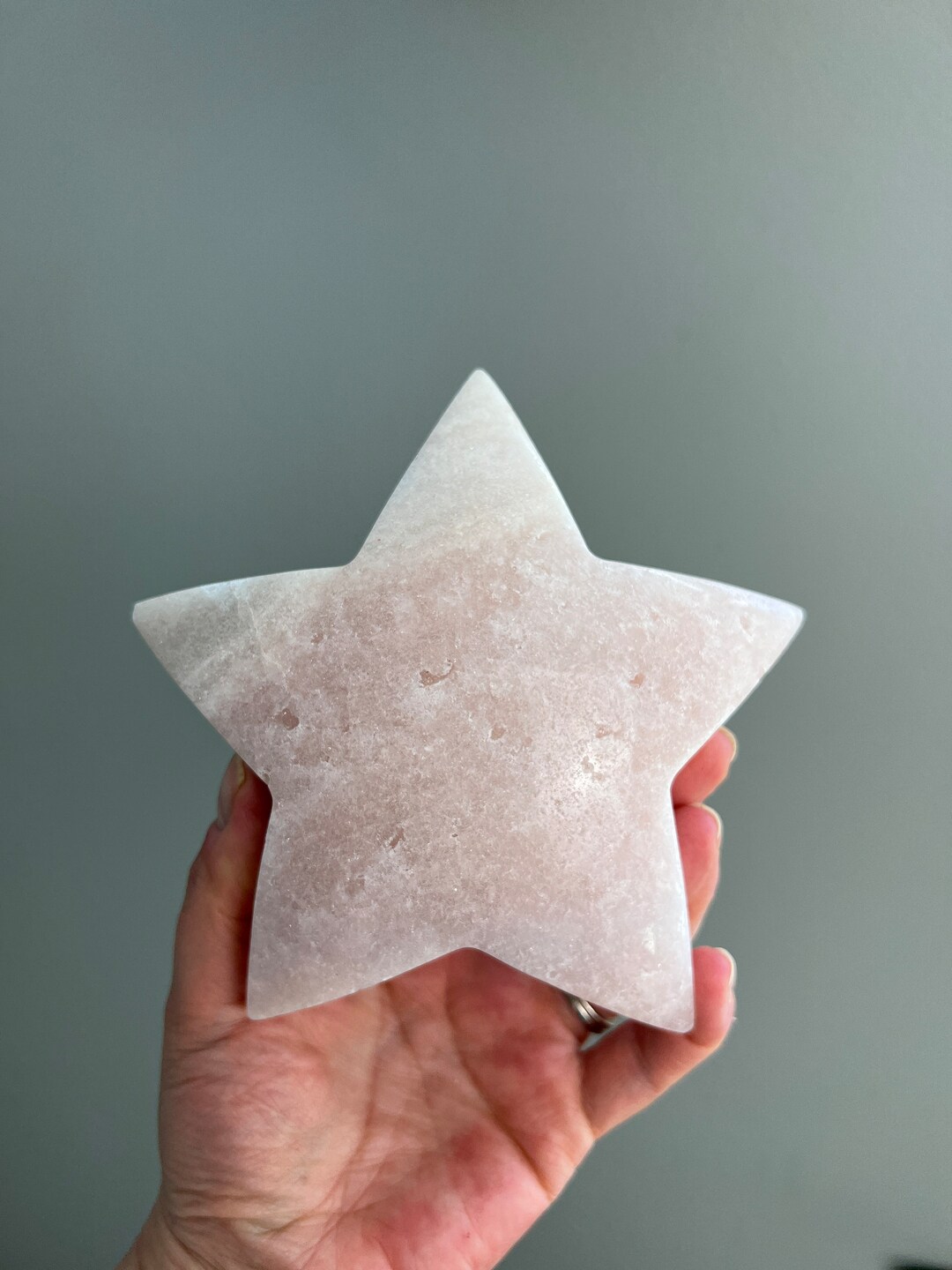 Pink Amethyst Star Pink Agate Star Stone Natural Pink Amethyst Crystal ...