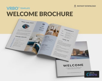 Welcome Book Template, Airbnb Welcome Guide, Canva Template, Superhost ...
