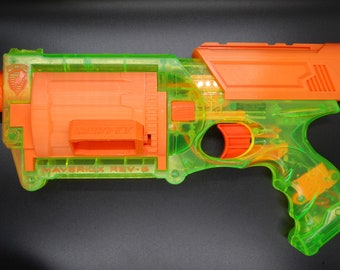 LOKI Nerf MAYFLY W/nightingale Wheels Talon Mag-fed Nerf Maverick Foam Dart Blaster - Etsy