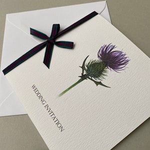 Thistle Wedding Invite Scottish Wedding Invite Pocket Fold - Etsy UK