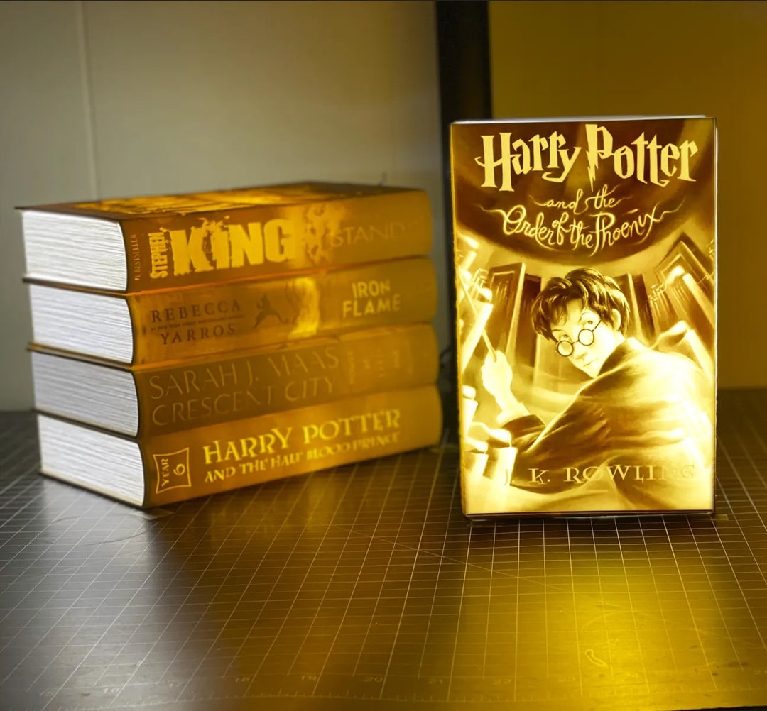 Lithophane Book Lamp Harry Potter and the Order of the Phoenix - Etsy