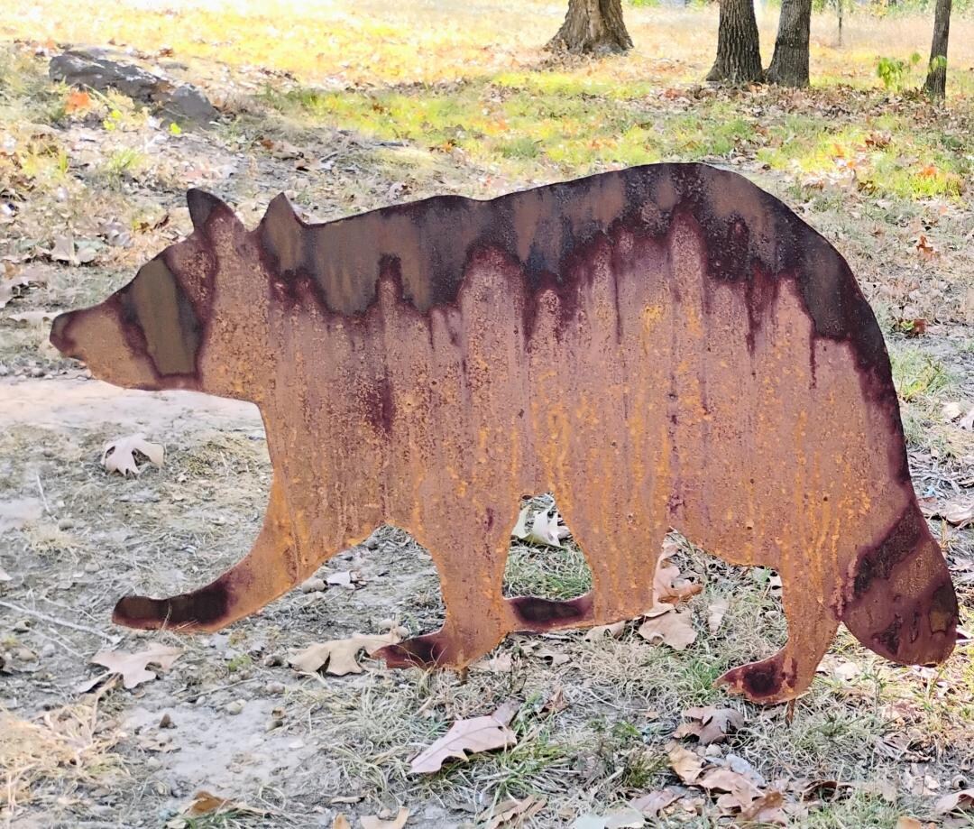 Raccoons, Rusty Raccoons, Rusty Art, Rusty Metal Art, Lawn Art, Raccoon ...