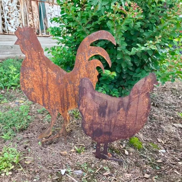 Rusty Garden Ornaments - Etsy UK