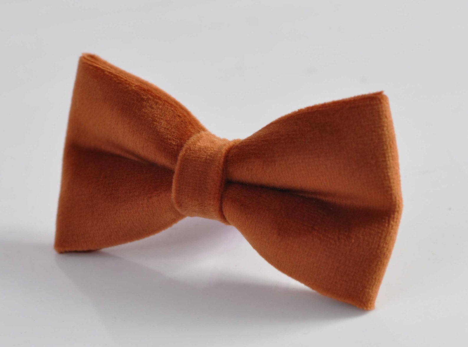Rust Rusty Brown Butterscotch Velvet Pre Tied Bow Tie Bowtie - Etsy