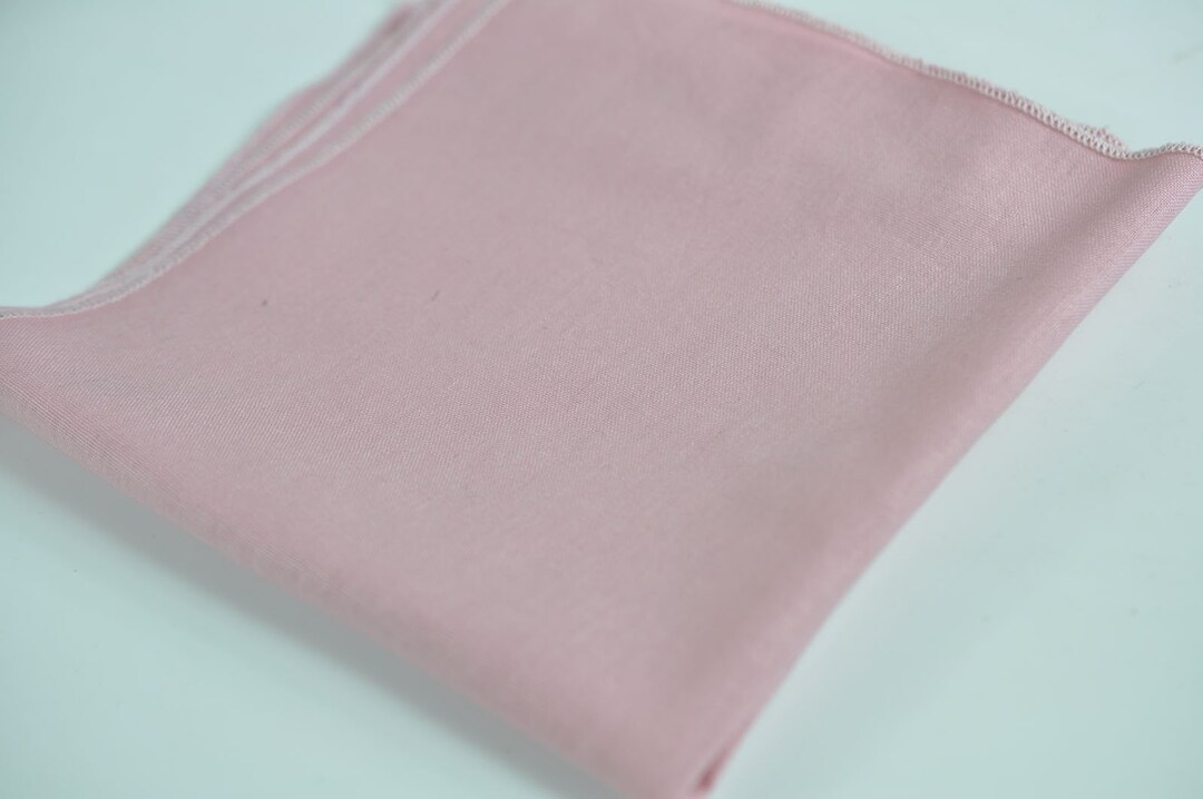 Men 100% Cotton Handmade Dusty Pink Musk Pink Light Pink Pocket Square ...