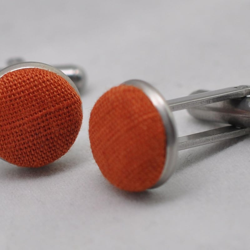Orange Cufflinks - Etsy
