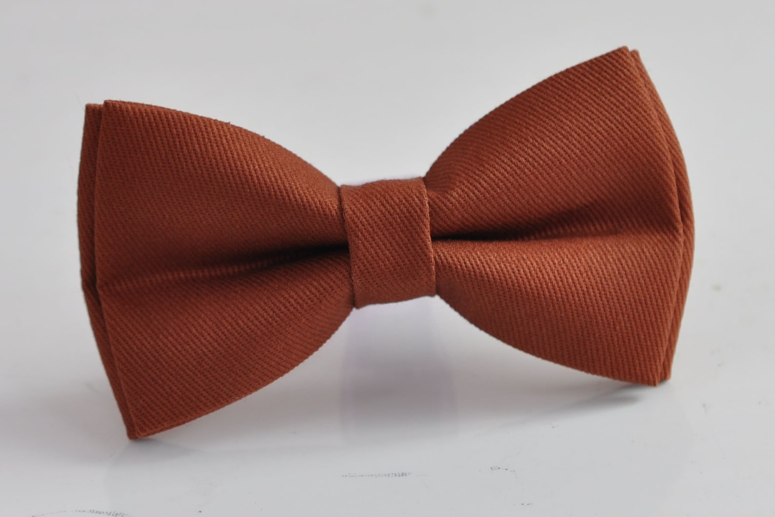 Rust Rusty Redish Brown Cotton Bow Tie Bowtie Tan Elastic - Etsy