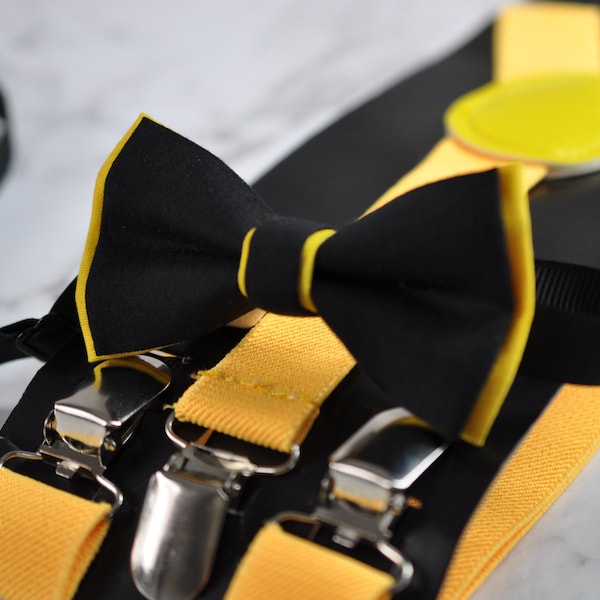 Yellow Suspenders - Etsy